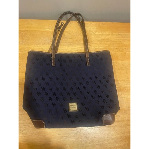 Dooney & Bourke | Bags | Dooney Bourke Large Flynn Tote Navy Blue Bag ...